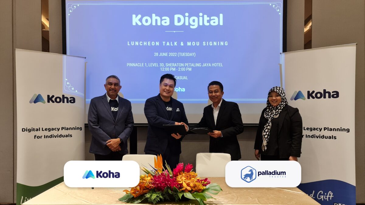 MOU SIGNING CEREMONY BETWEEN KOHA DIGITAL AND PALLADIUM TRUSTEE BERHAD – Koha Digital